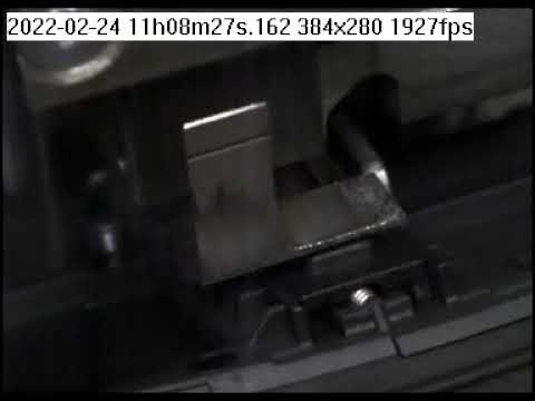 Mechanical parts assembly monitored by the high-speed camera - Claravision